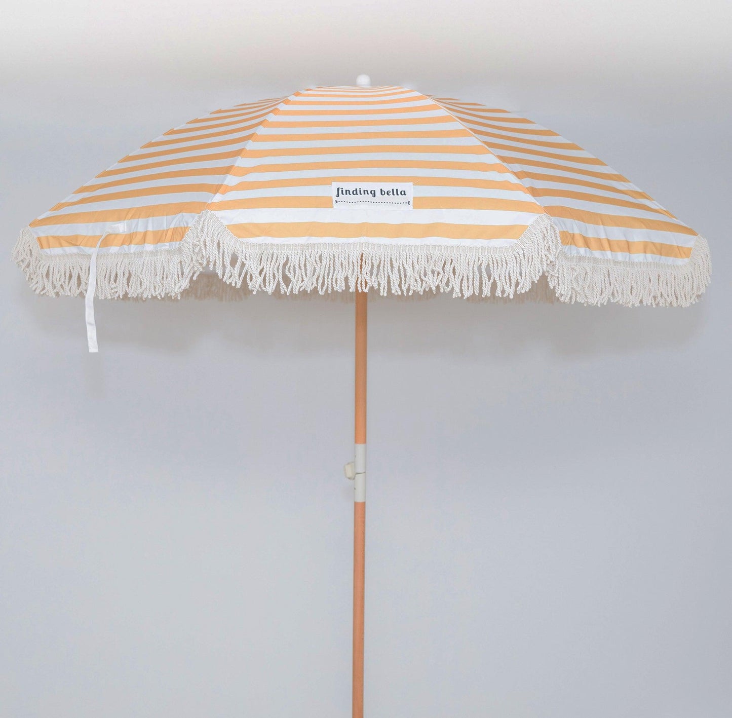 Beach Umbrella with Fringe | Italian UV Protective Fabric – Upper Notch ...