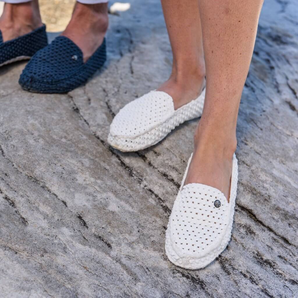 Beach Shoes | Unisex | Le DD Planet Loafers | White – Upper Notch Club